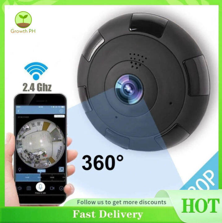 V380 Pro CCTV HD 2MP 1080p 360° Panoramic Camera Indoor Home Wireless ...
