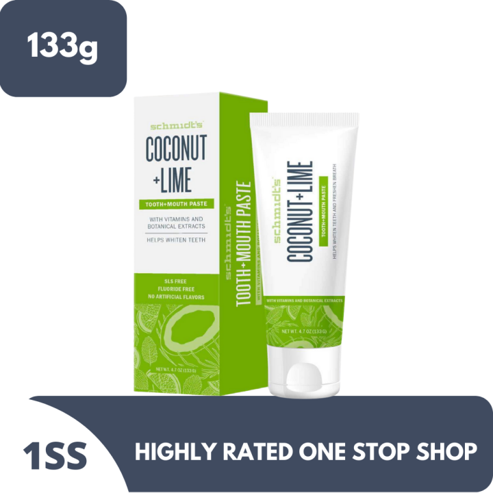 Schmidt’s Coconut + Lime Tooth and Mouth Paste 133g | Lazada PH