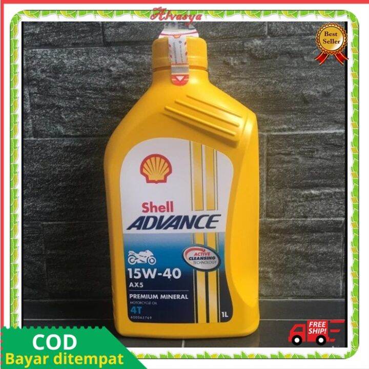 Shell Advance 15W 40 1 Liter Oli Motor Shell Advance 4T Ax5 Premium ...