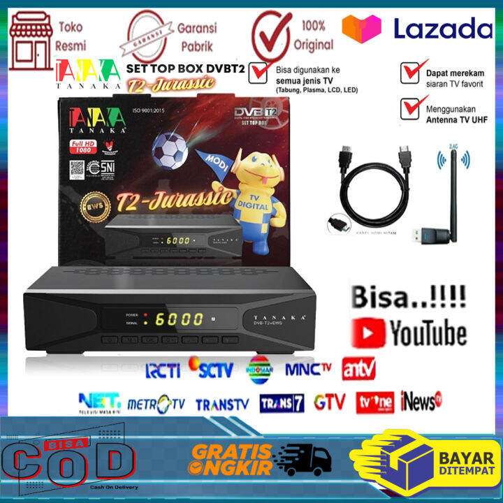 SET TOB BOX STB Digital DVB T2 Tanaka type T2 - Set Top Box - T2 JURASSIC BISA SEMUA JENIS TV ...