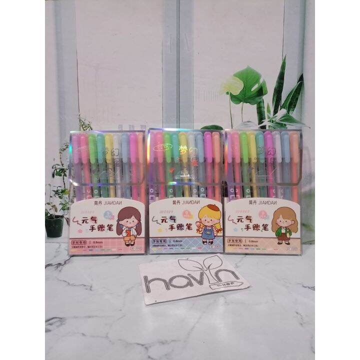 PEN GEL 6 WARNA PASTEL CANDY JIANDAN/GEL PEN 6WARNA/ 9WARNA | Lazada ...