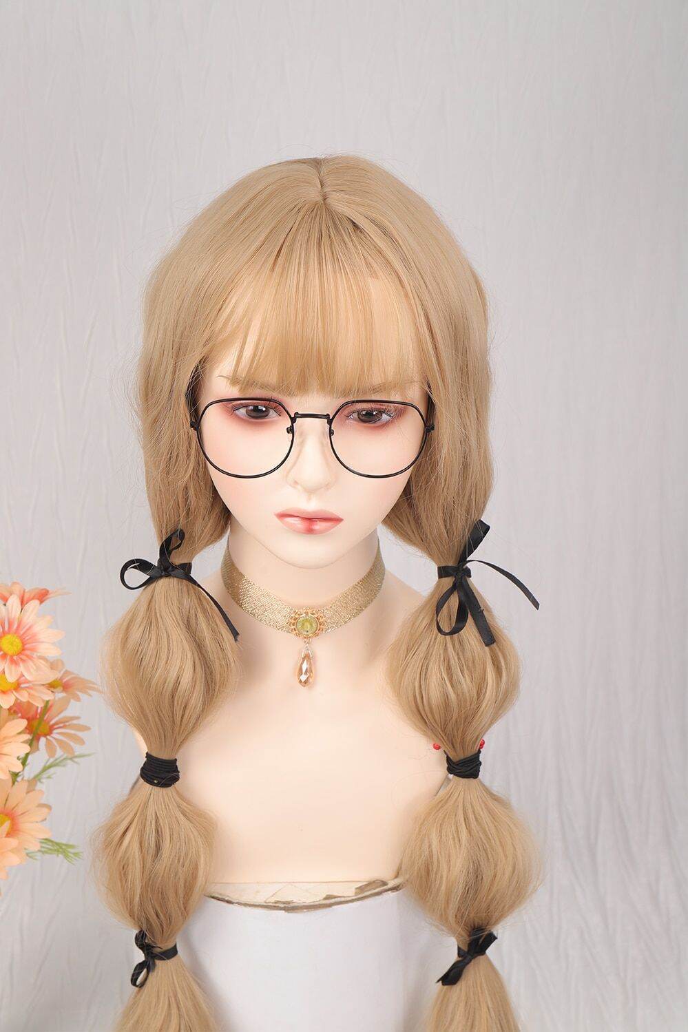SEEANO 120Cm Synthetic Long Curly Cosplay Wig With Bangs Red Light ...