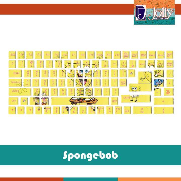 Yellow Spongebob Keyboard Sticker-Arts and Crafts | Lazada PH