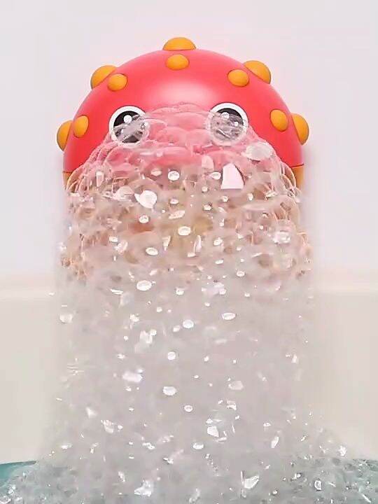 Baby Bath Toys Puffer Music Bubble Machine Electric Automatic Bubble ...