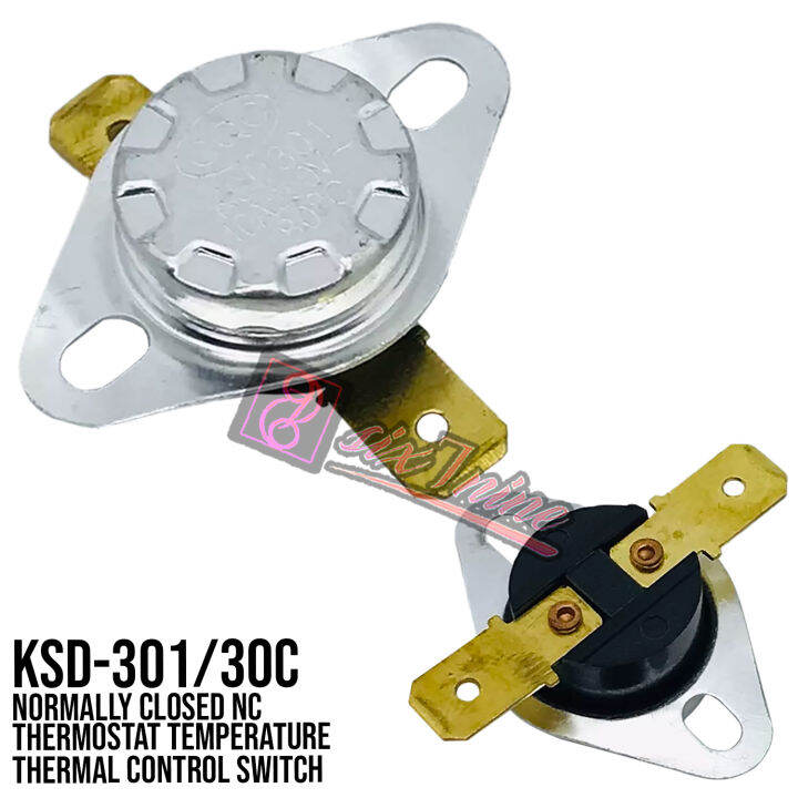 Normally Closed NC Thermostat Temperature Thermal Control Switch KSD ...