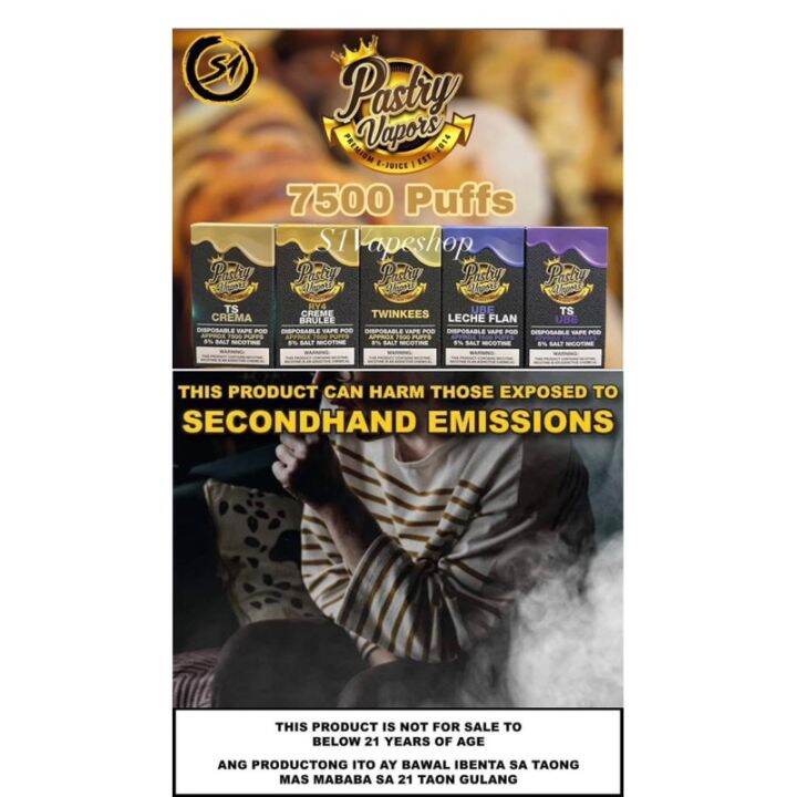 Vape mod kit legit Pastry Vapors 7500 75K Puffs 5 15ml 850mah ...