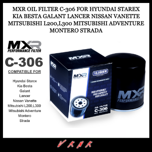 MXR OIL FILTER C-306 FOR Hyundai Starex Kia Besta Galant Lancer Nissan ...