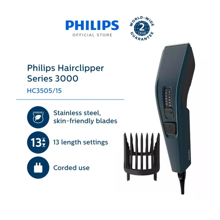 Philips Hairclipper Series 3000 HC3505/15 with Trim-n-Flow Technology (2x faster Clipper for Men ...