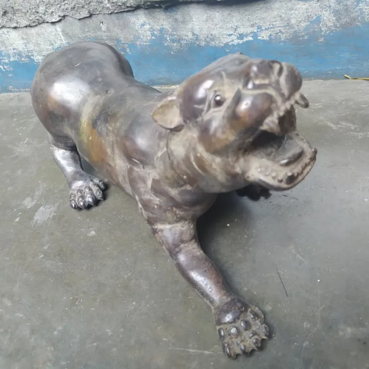 Patung Harimau Macan Kumbang Warna Hitam Klasik Ukuran Besar Bahan ...