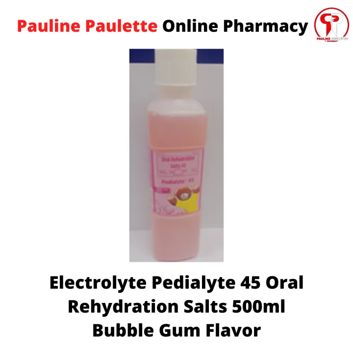 Electrolyte Pedialyte 45 Oral Rehydration Salts 500ml Bubble Gum Flavor | Lazada PH