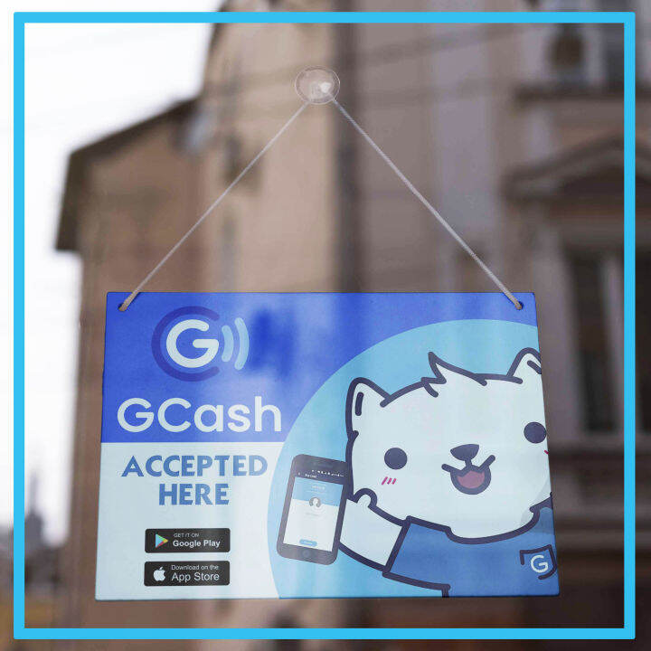 Gcash Accepted Here Sticker and Signboard WATERPROOF A4 | Lazada PH