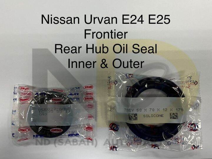 NISSAN URVAN E24 E25 FRONTIER REAR HUB OIL SEAL INNER & OUTER 35X55X11 ...