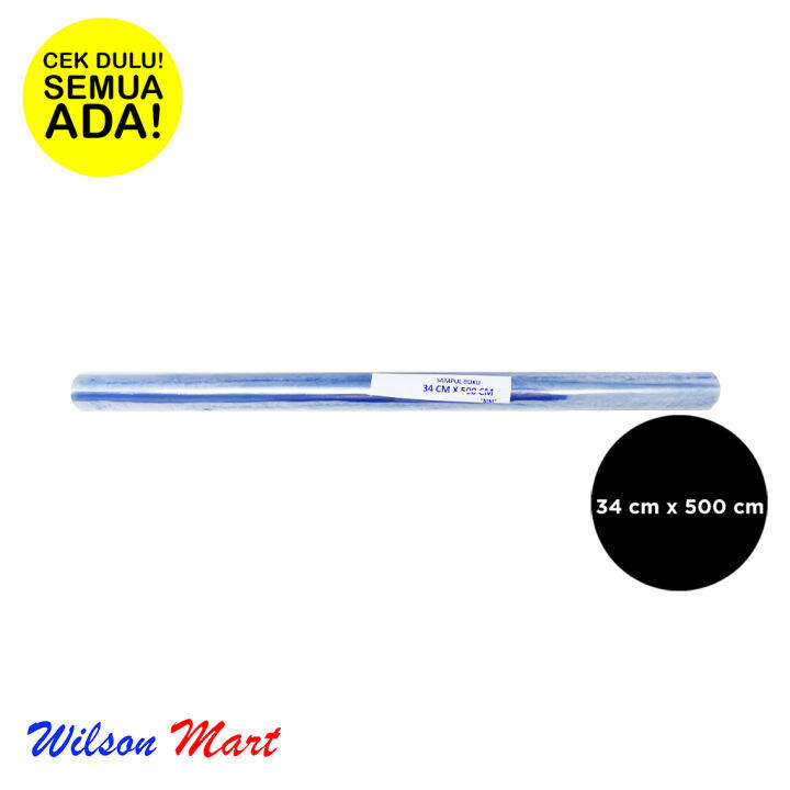 SAMPUL BUKU 34 CM X 500 CM BENING MIKA POLOS ROLL | Lazada Indonesia