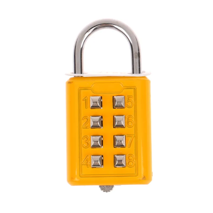 Digit Push Button Password Lock Chrome Plated Anti-theft Combination ...