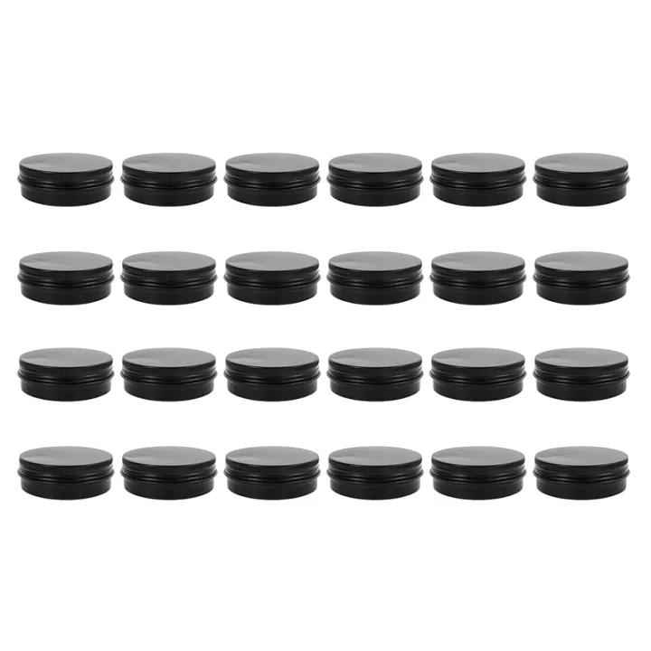 Aluminum Tin Cans - 24 Pack 2Oz / 60G Round Metal Container Screw Top ...