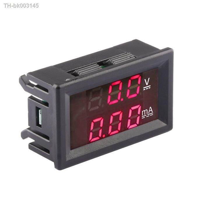 ∋♣ Digital Voltmeter Ammeter DC 0-100V 1A LED Dual Digital Volt Meter ...