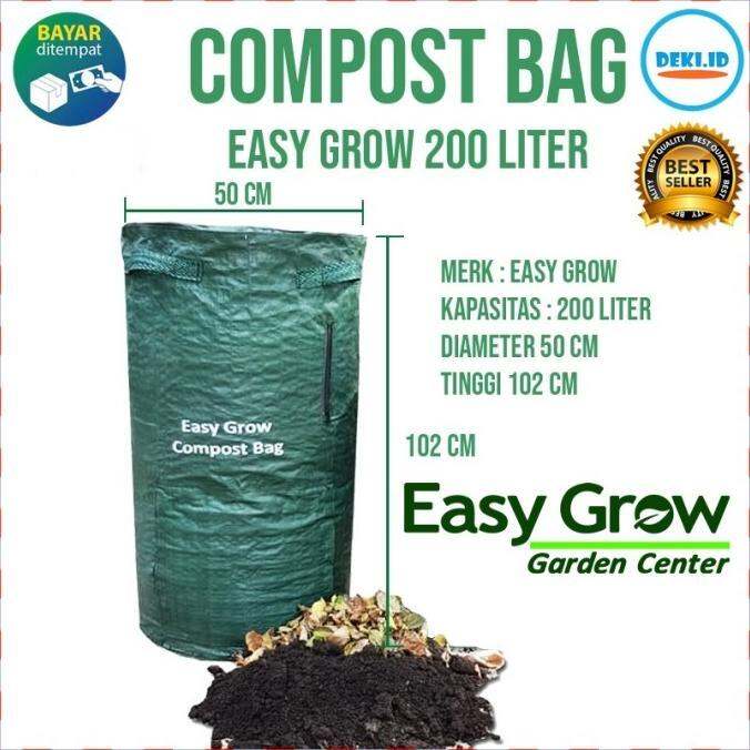 [Ready] Compost Bag 200 L Tas Kompos Tempat Membuat Komposter Easygrow ...