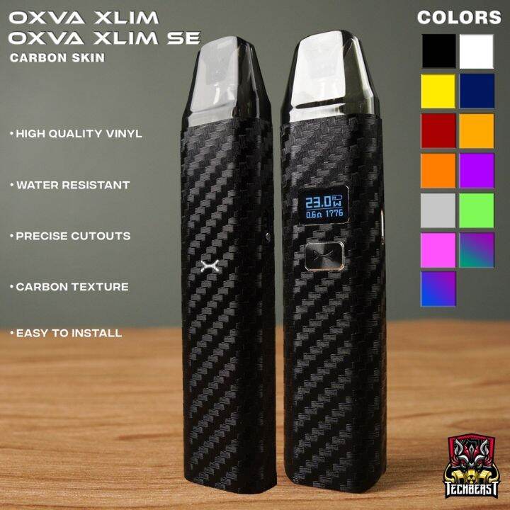 OXVA XLIM v1 v2 SE Carbon Sticker Vinyl ( STICKER ONLY - UNIT NOT ...