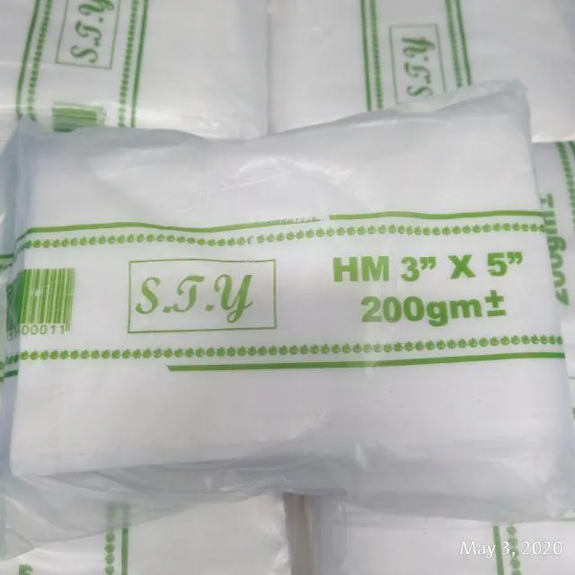 200g HM Plastic Bag Packaging / Plastik Bungkus Makanan Lauk Buah Kuah ...