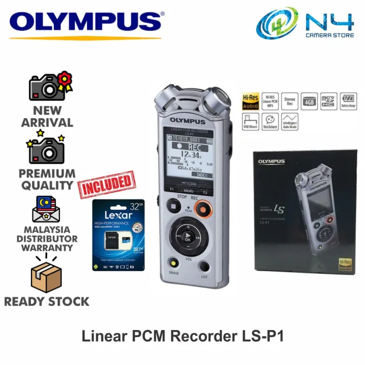 Olympus Voice Recorder / Linear PCM Recorder LS-P1 / LSP1 (Original Olympus Warranty) | Lazada