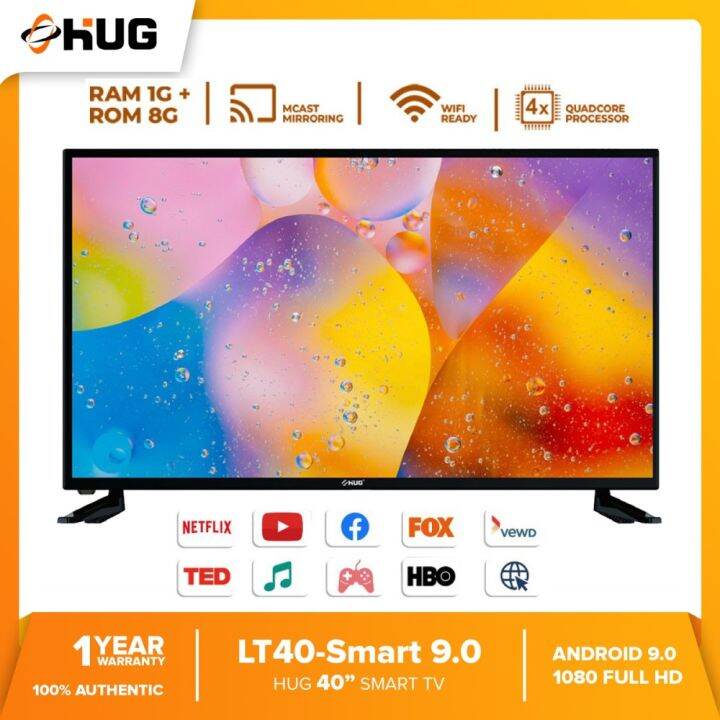 HUG 40" 42" 45" High Definition Smart TV with Netflix, YouTube, WIFI ...