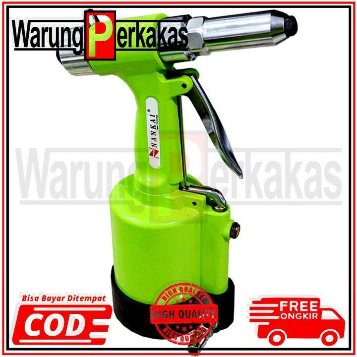 Nankai Pneumatic Riveting Gun Air Riveter 2.4 - 4.8mm Tang Rivet Angin ...