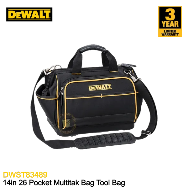 Dewalt DWST83489 14in 26 Pocket Multitak Bag . Tool Bag . Hand Tool Bag ...