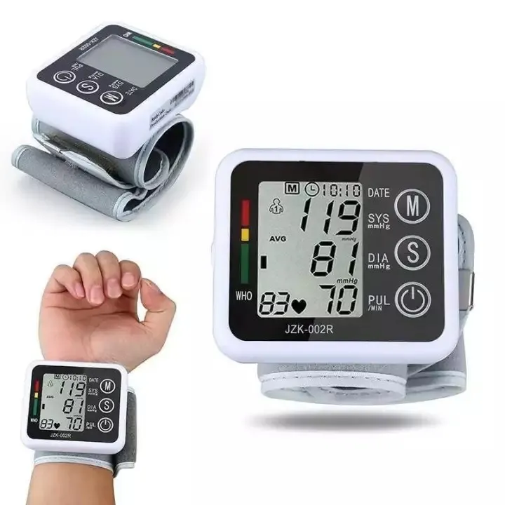 [1 Year Warranty]Wrist Blood Pressure monitor Digital LCD Screen Heart ...