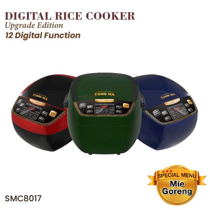 MAGIC COM YONGMA SMC 8017 upgrade rice cooker 2L | Lazada Indonesia
