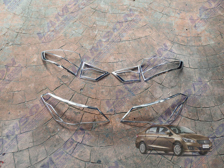 Suzuki Ciaz 2016 - 2022 Headlight and Taillight Cover Chrome | Lazada PH