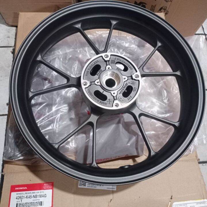VELG PELEK BELAKANG CBR 150R K45N ABS ORIGINAL HONDA ASLI AHM 42601-K45 ...