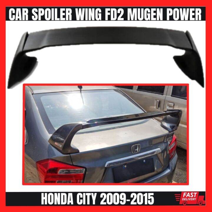 WY-024 UNIVERSAL CAR SPOILER WING FD2 MUGEN POWER HONDA CITY 2009-2015 ...
