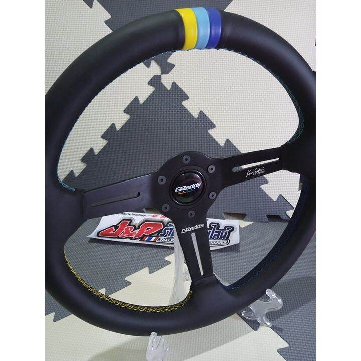 MOMO Prototipo GReddy Steering Wheel White Stitching High Quality 350mm ...