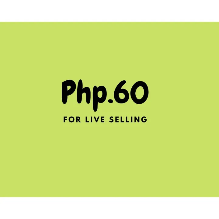 60 PESOS CHECK OUT FOR LIVESELLING | Lazada PH