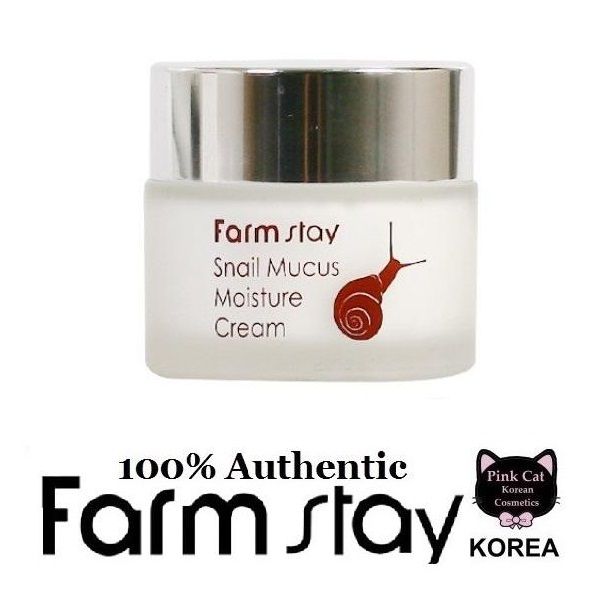 Korean Cosmetics FARM STAY Snail Mucus Moisture Cream (50g) | Lazada PH