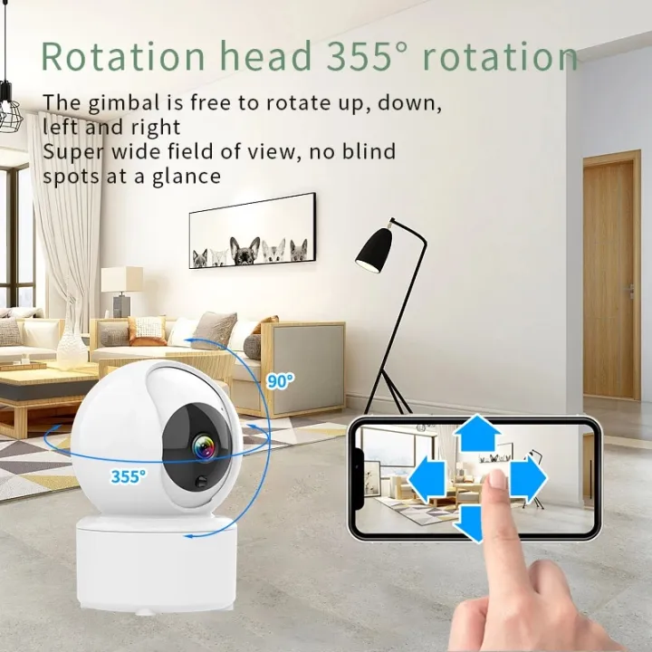 【Free Shipping within 48 Hours】ICSEE 3MP Home Wireless Smart IP Cam 360 ...