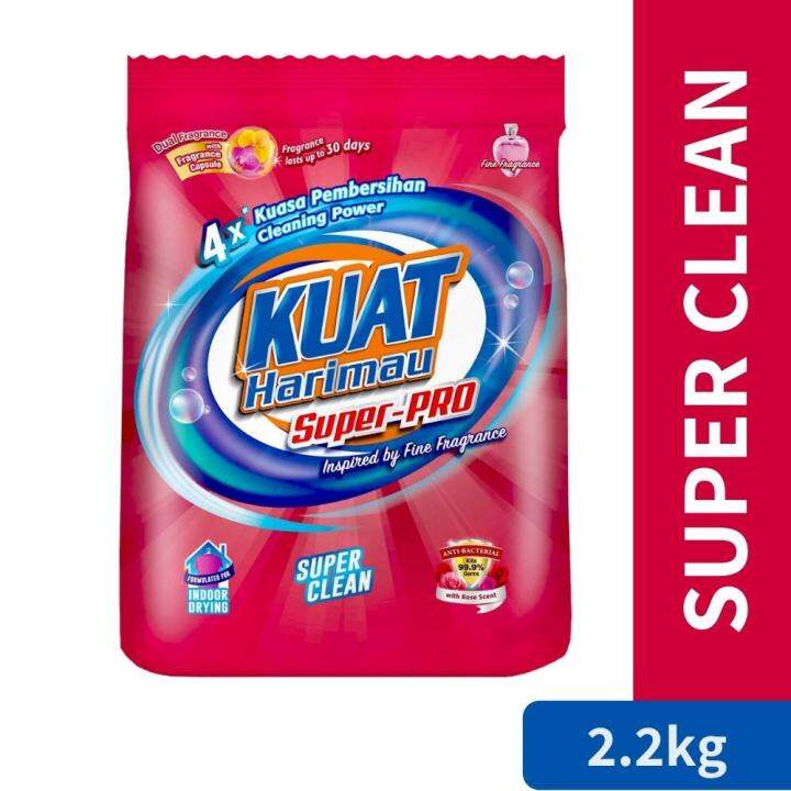 Kuat Harimau Super-PRO Detergent Powder Super Clean 2.2kg | Lazada