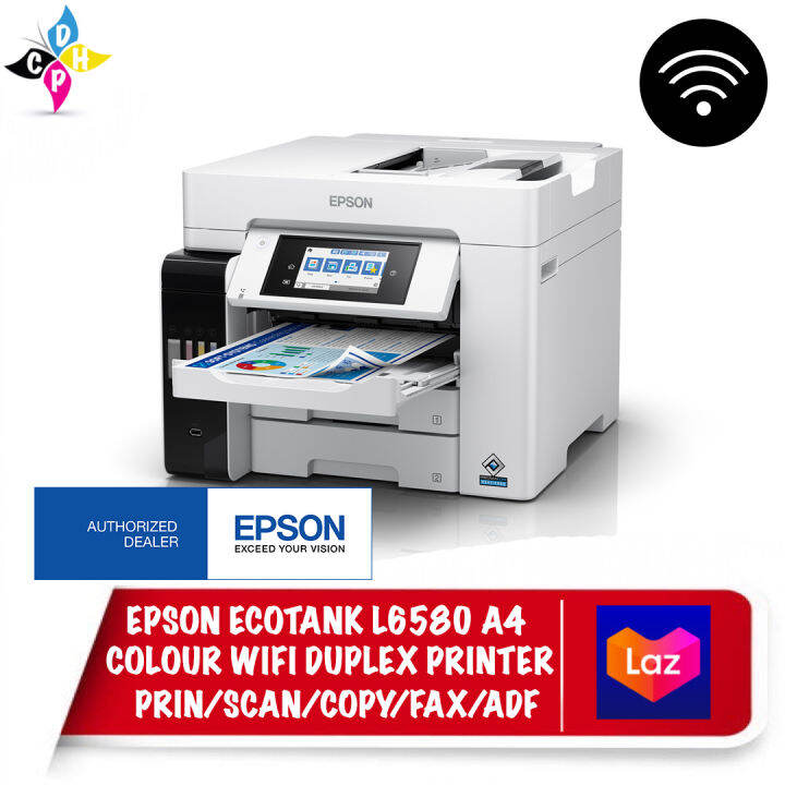 Epson EcoTank L6580 A4 Colour Wi-Fi Duplex All-in-One Ink Tank Printer | Lazada PH