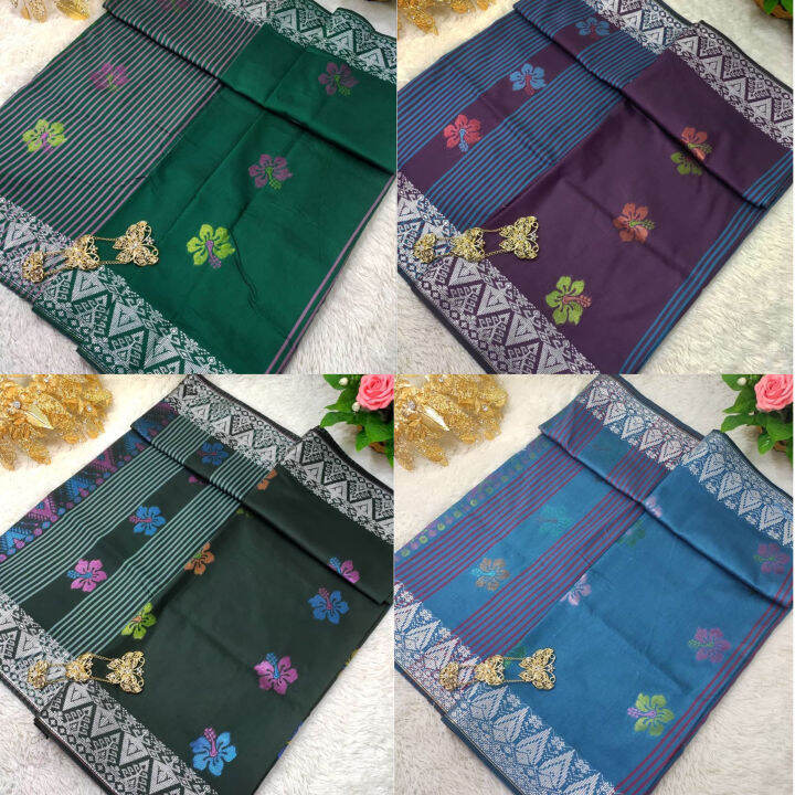 Songket Bunga Raya Tona Jalur (Tenun Asli) | Lazada