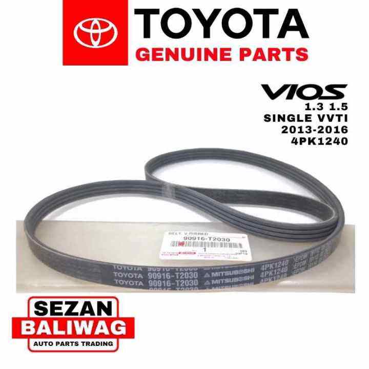ORIGINAL TOYOTA DRIVE BELT ALTERNATOR BELT SERPENTINE BELT YARIS VIOS ...