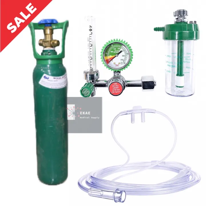 5lbs Medical Oxygen Tank with Medical Oxygen Regulator Full Content ...