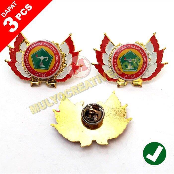 Pin PPNI Model Bendera Merah Putih Pin Bros Perawat Indonesia Murah ...