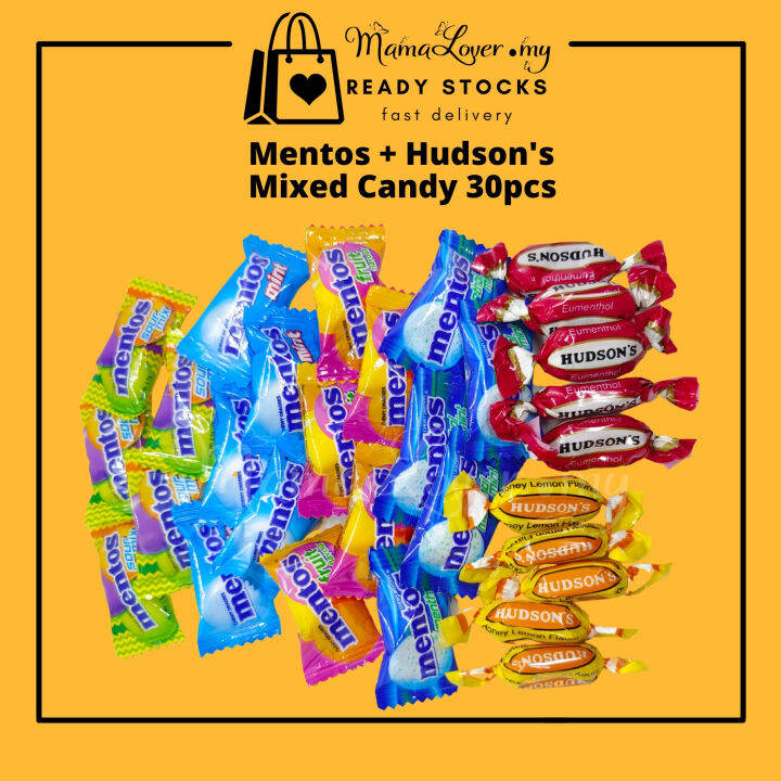 Mentos Chewy Mixed Candy Hudson's Mint Cool Sweets Snacks Gula-gula ...