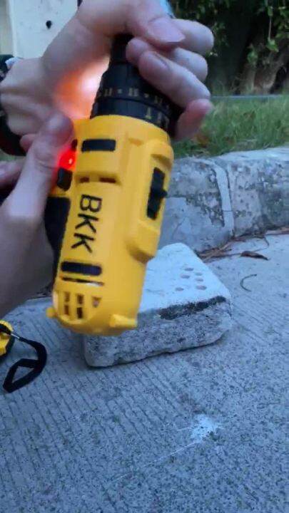 ( Promotion+++) คุ้มที่สุด สว่านแบตกระแทก สว่านแบต สว่านไร้สาย 3 ระบบ รุ่น 128V ยี่ห้อ BKK พร้อม ...