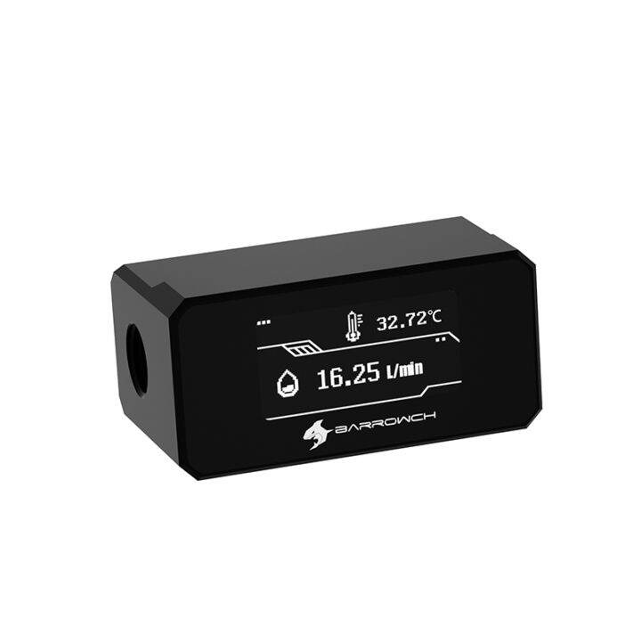 BARROWCH Computer Temperature Flow Meter,Custom Liquid Loop Build OLED ...
