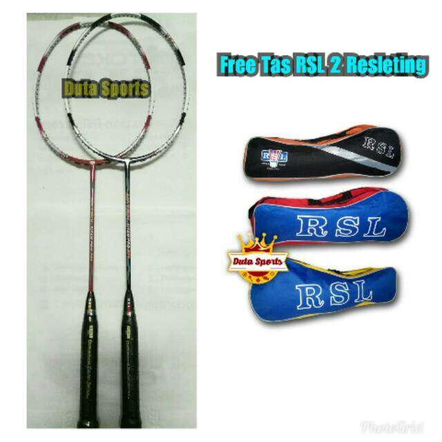 Raket Badminton RSL Titan Pro 500 / 700 Free Tas RSL 2 Resleting ...