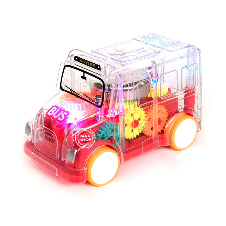 Mainan Anak Bis Transparan Gear Mini Bus Lampu Dan Bunyi Edukasi ...