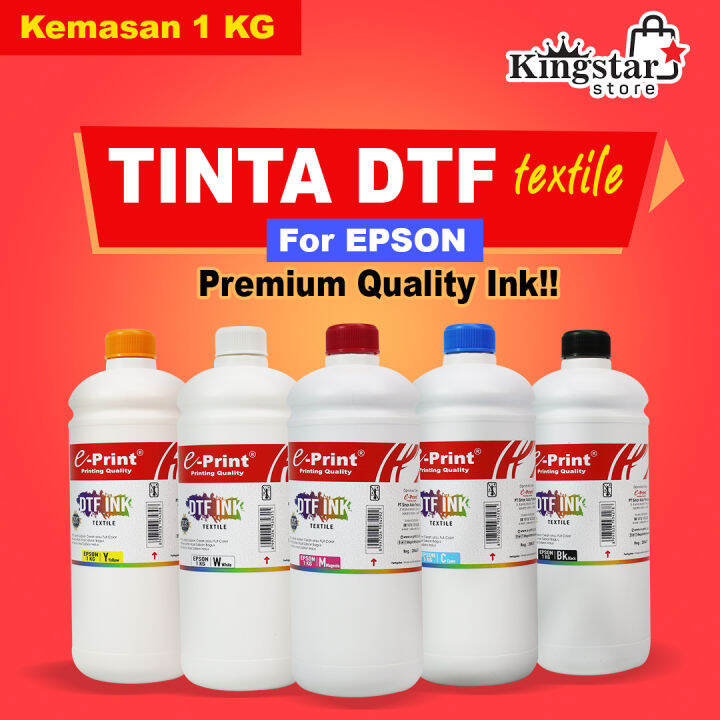 Tinta DTF e-Print 1000ml 1liter Tinta Transfer Pet Film DTF Sablon DTF ...