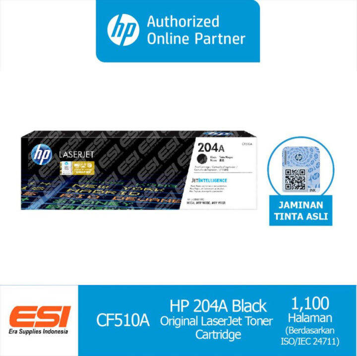 HP 204A Black Original LaserJet Toner Cartridge (CF510A) | Lazada Indonesia