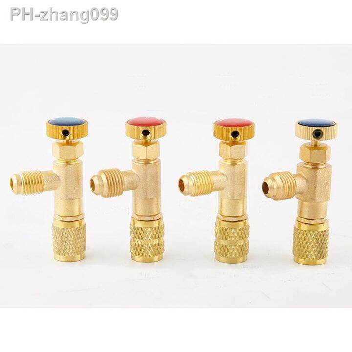 R410a R22 Refrigeration Tool Air conditioning Safety Valve Adapter 1/4 ...